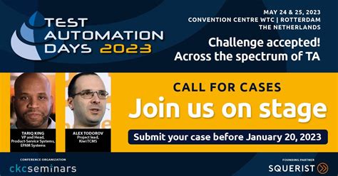 It News From Ckc Seminars On Linkedin Call For Cases Test Automation