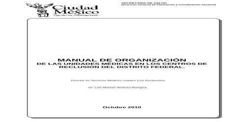 MANUAL DE ORGANIZACIÓN - data.salud.cdmx.gob.mxdata.salud.cdmx.gob.mx/ssdf/transparencia_portal ...