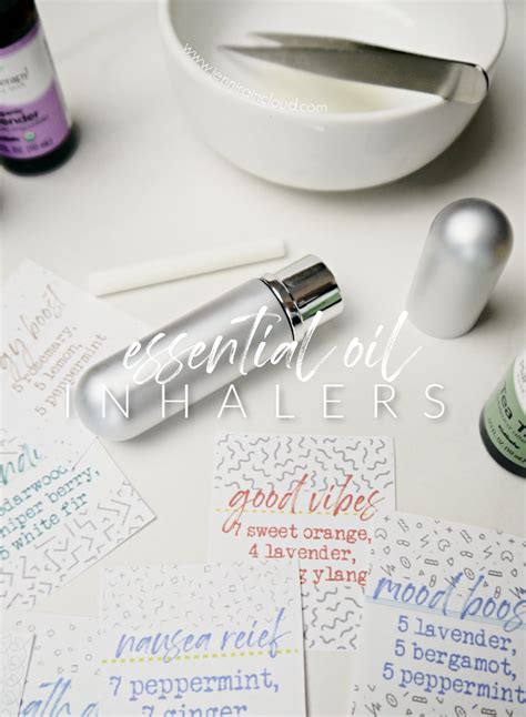 How To Make And Use Essential Oil Inhalers Jenni Raincloud