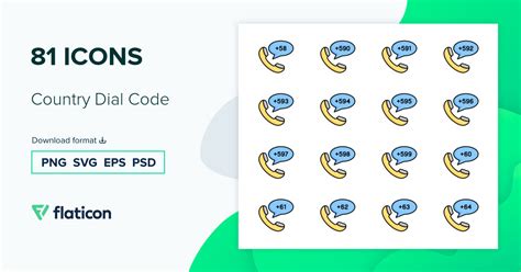 country dial code icon pack color lineal color 81 svg icons