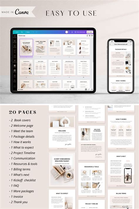 Bold Client Welcome Packet Template Artofit