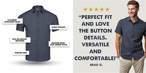 Vintage Grey Short Sleeve Stretch Button Up Fresh Clean Threads