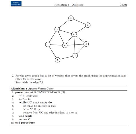 Solved 2 For The Given Graph Find A List Of Vertices Th
