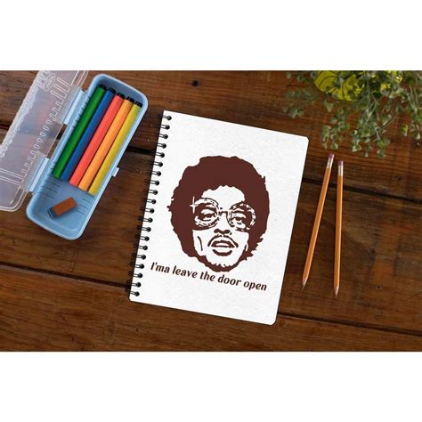 Bruno Mars Notebook Leave The Door Open At Rs 399 00 Writing