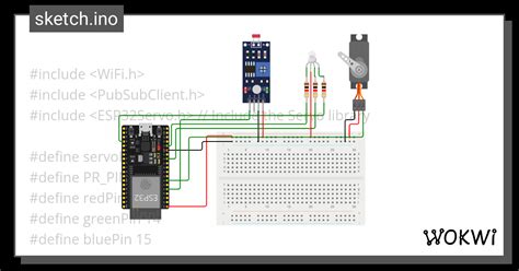 photoresistor servo iot wokwi esp32 stm32 arduino simulator