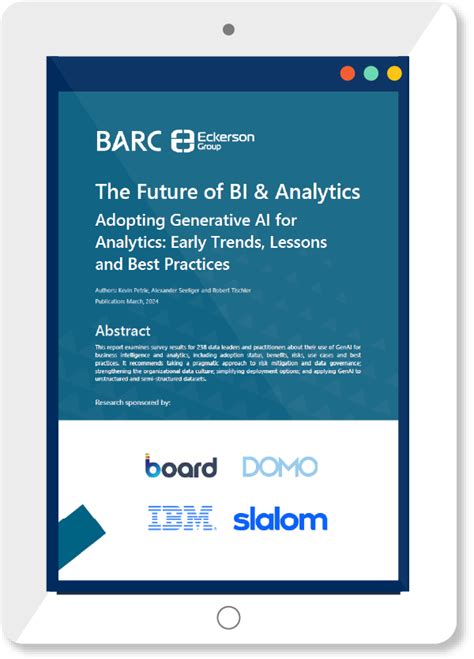 The Future Of Bi And Analytics Adopting Genai For Analytics