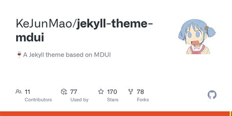 Github Kejunmao Jekyll Theme Mdui A Jekyll Theme Based On Mdui