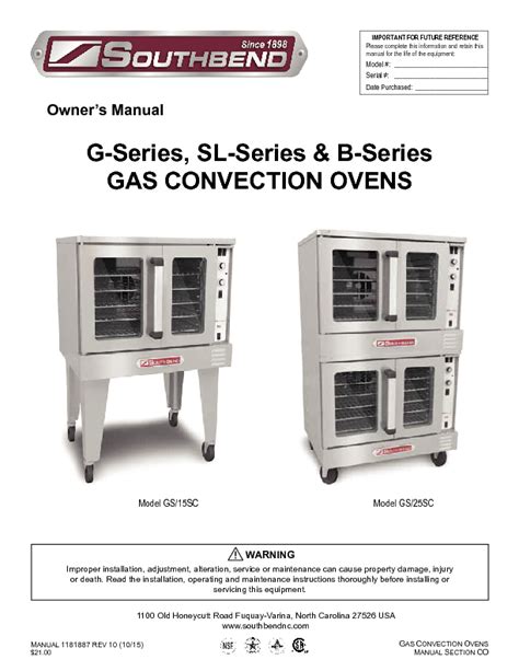Southbend Electric Convection Oven