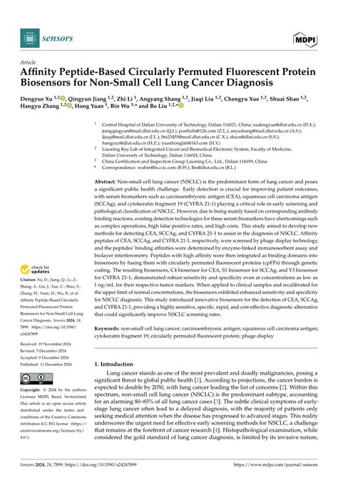 Pdf Affinity Peptide Based Circularly Permuted Fluorescent Protein