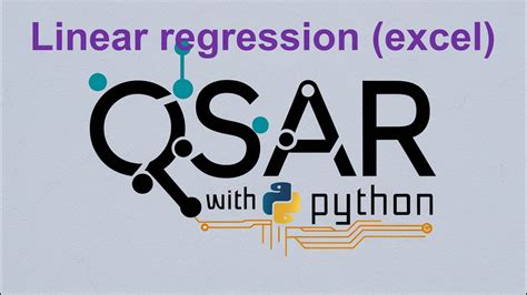 QSAR With Python W3 3 Linear Regression In Excel YouTube