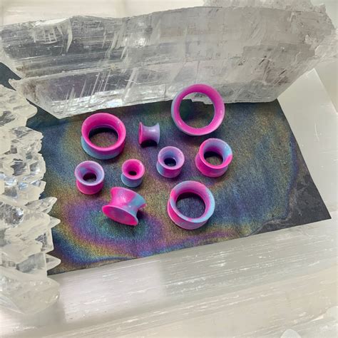 Juno Pink Light Blue Swirl Alien Skinz Silicone Soft Ear Skins Etsy
