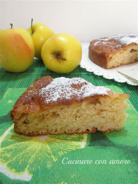 Torta Di Mele Con Yogurt Senza Burro E Olio Cucinare Con Amore