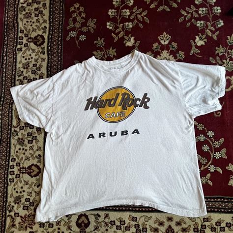 Vintage Faded Hard Rock Cafe Shirt Natural Crop Depop