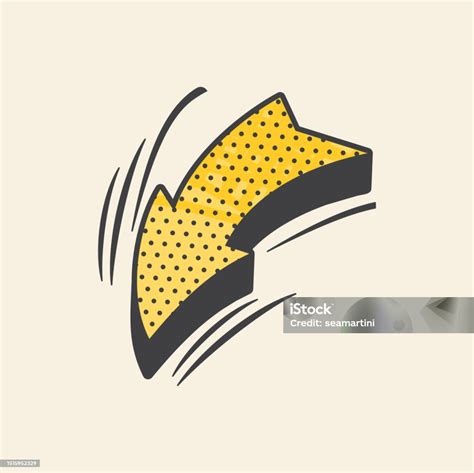 Kartun Flash Panah Petir Flash Pop Art Gaya Ilustrasi Stok Unduh