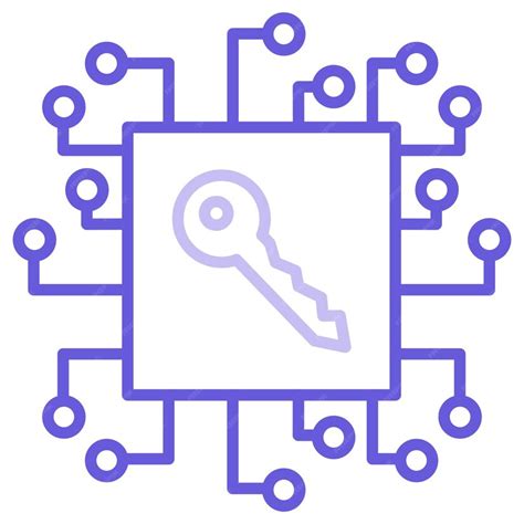 Premium Vector Key Network Vector Illustration