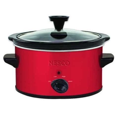1 5 Qt Slow Cooker Metallic Red NESCO