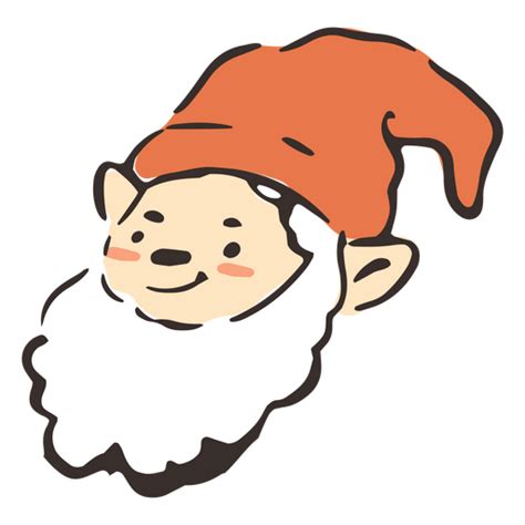 Diseño Png Y Svg De Lindo Gnomo Sonriente Para Camisetas