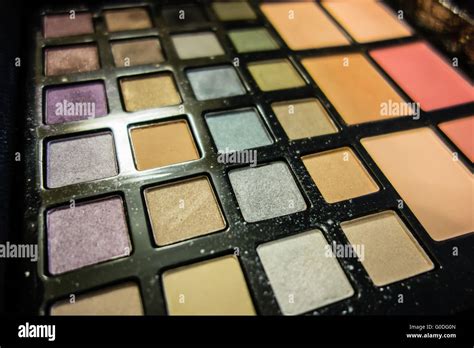Make Up Colorful Eyeshadow Palettes Set Stock Photo Alamy