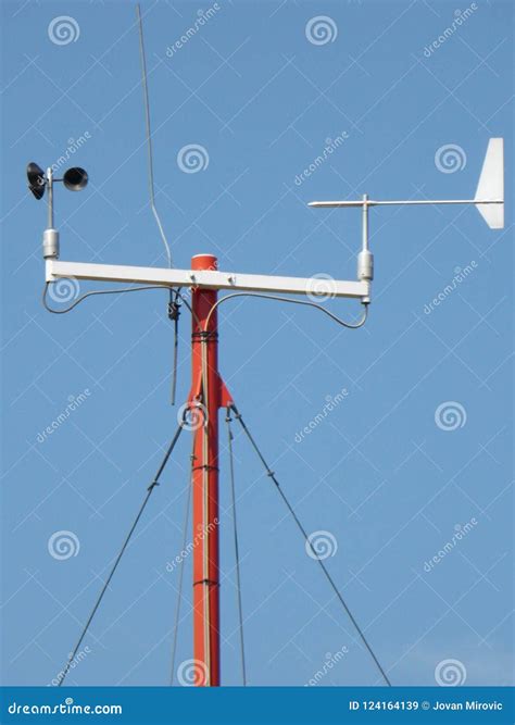 Anemometer Device Used For Measuring Wind Speed Common Weather Station