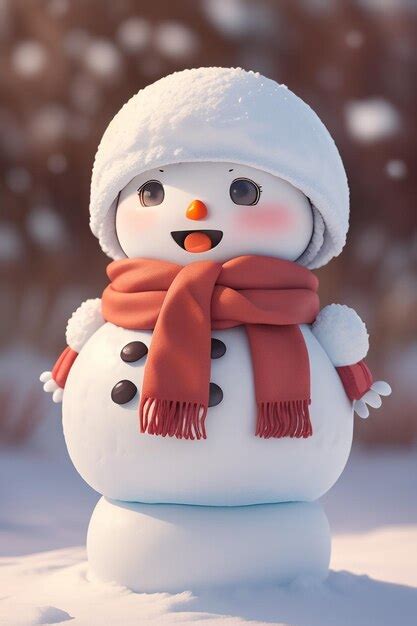 Images de Dessin Anime Mignon Bonhomme Neige Téléchargement gratuit