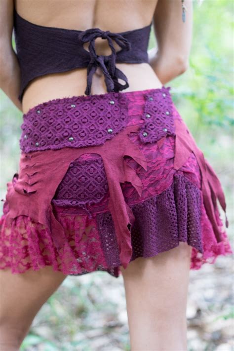 Festival Skirt Punk Mini Skirt Tribal Skirt Sexy Skirt Etsy