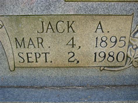 Jack A Hollifield 1895 1980 Find A Grave Memorial