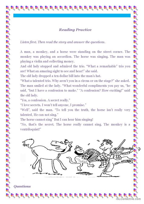 Reading English Esl Worksheets Pdf And Doc