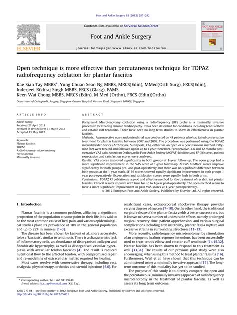 Pdf Open Technique Is More Effective Than Percutaneous Technique For