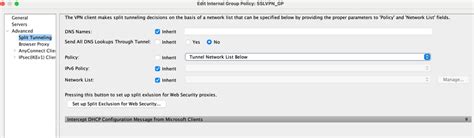 configure secure client with split tunneling on an asa cisco