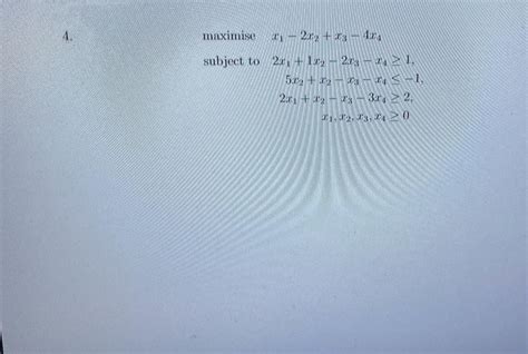 Solved Solve Each Of The Following Linear Programs Using Chegg