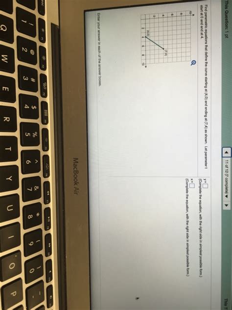 Solved Find Parametric Equations That Define The Curve