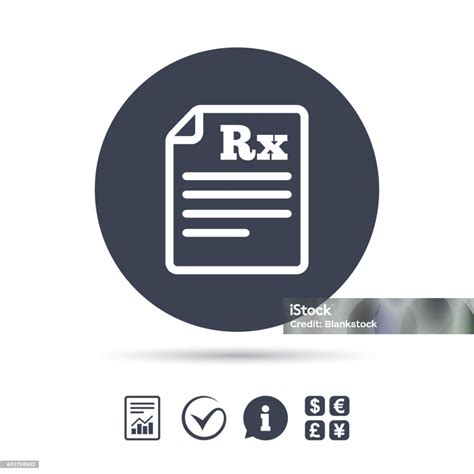 醫療處方 Rx 標誌圖示藥房向量圖形及更多交換圖片 交換 處方 文件 代幣 Istock