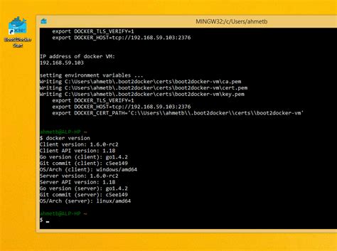 how to run bash on windows using docker bash linux