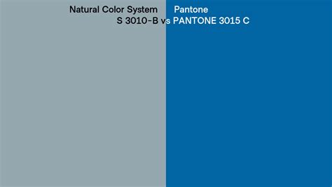 Natural Color System S 3010 B Vs Pantone 3015 C Side By Side Comparison