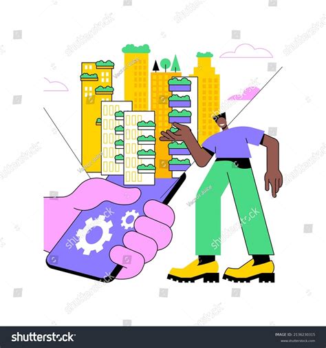 Interactive Design Visualization Abstract Concept Vector Stock Vector Royalty Free 2136230315