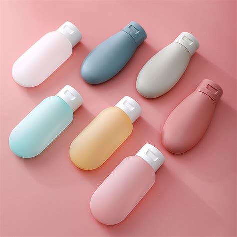 便攜式分裝瓶3入組 分裝罐 適用於乳液、面霜、洗髮乳、沐浴乳 旅行方裝罐 小罐子 空瓶 擠壓瓶 乳液瓶 蝦皮購物