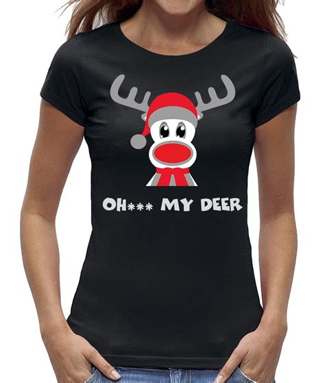 Oh My Deer Foute Kerst T Shirt Van Rudolf The Rednose Reindeer NYF