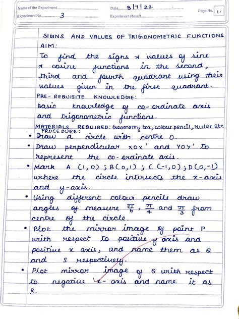 Signs And Values Of Trigonometric Functions Pdf Trigonometric