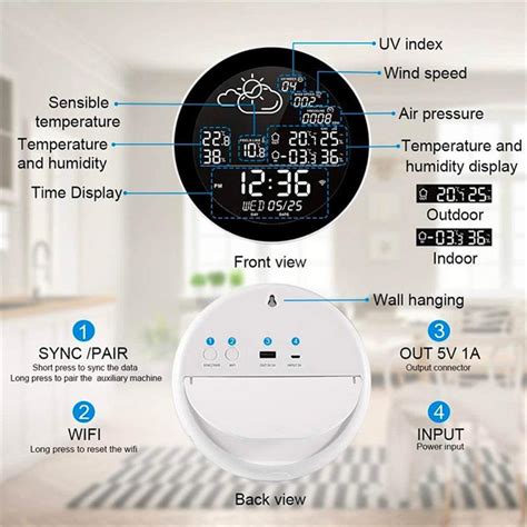 Tuya Multifunction Smart Weather Station With Clock