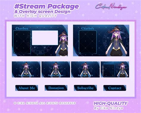 Vtuber Overlay Overlay Vtuber Stream Overlay Overlay Twitch Gamer S
