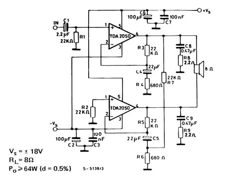 Tda2050 Subwoofer Amplifier Circuit At Priscilla Loughman Blog