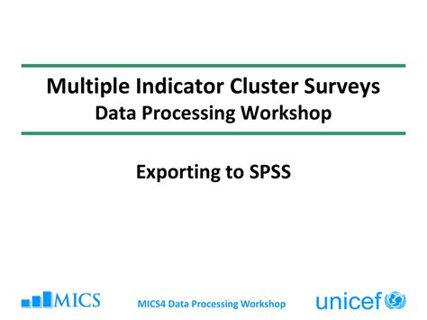 Exporting To Spss
