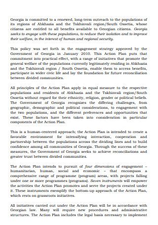 FREE Reintegration Action Plan Samples To Download