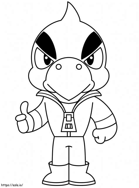 Crow Brawl Stars Coloring Page
