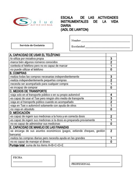Iadl Lawton Pdf