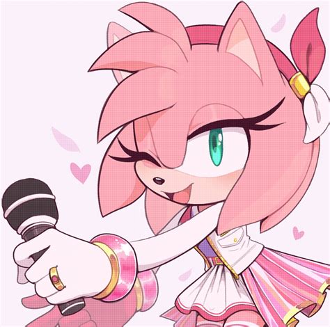 Amy Rose And Amy Rose Sonic And 1 More Drawn By Toonsite Danbooru