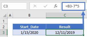 Add Or Subtract Weeks To A Date In Excel Google Sheets Automate Excel
