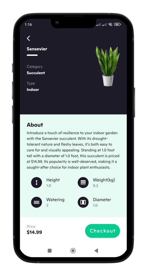 Plants Selling Flutter UI App Design