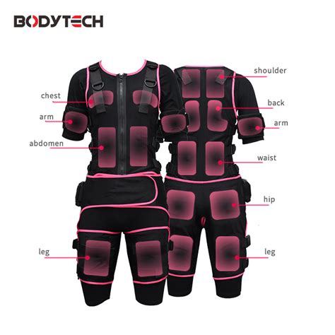 Full Body Ems Calories Electro Muscle Stimulation Workout Suit Miha