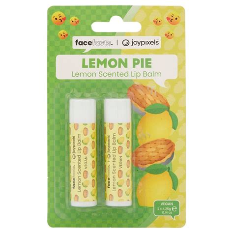 Face Fact Joypixels Lip Balm Lemon Pie 2 Pack Case Of 12 Wholesale